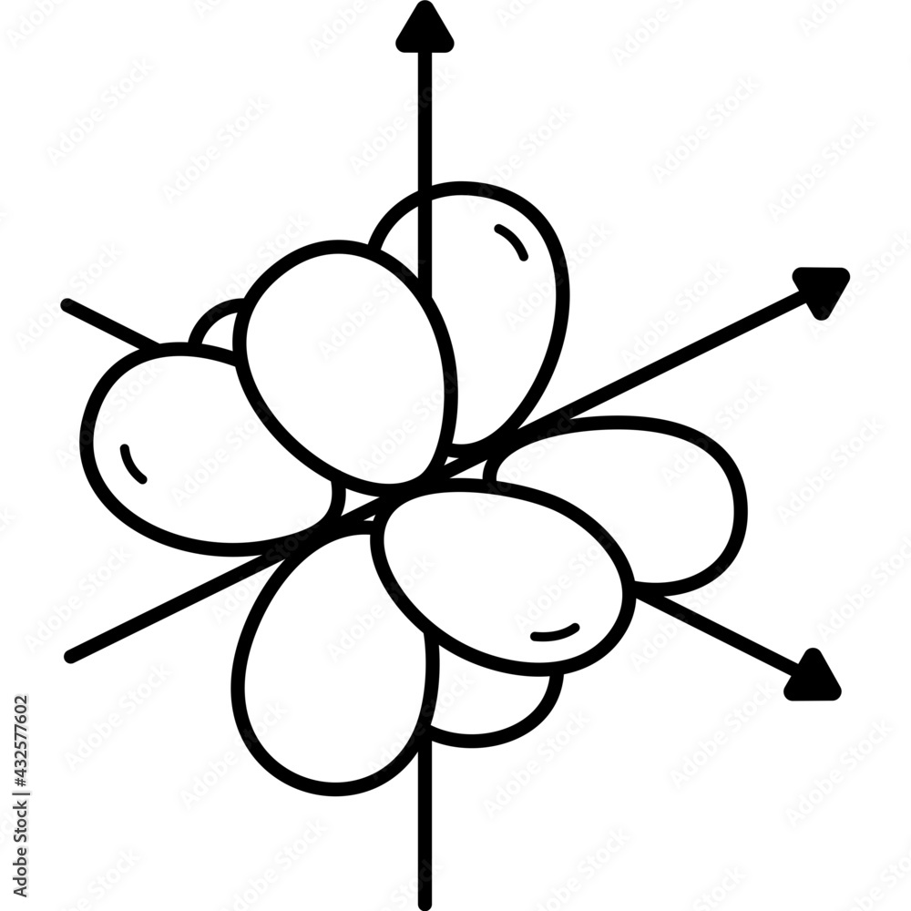 Atomic orbitals Stock Vector | Adobe Stock