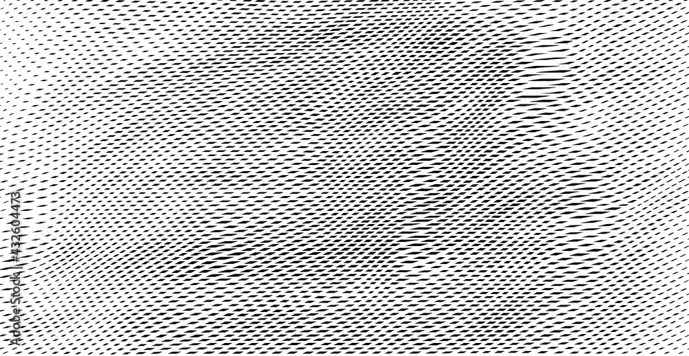 Reticulated Texture Of Lines And Moire Effect Linear Background With
