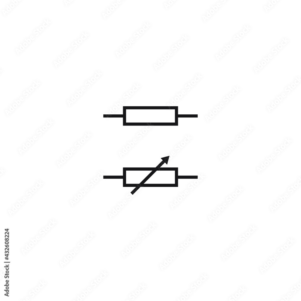 fixed and variable resistor symbols, electronic circuit symbols, fixed ... fixed and variable resistor symbols, electronic circuit symbols, fixed ...