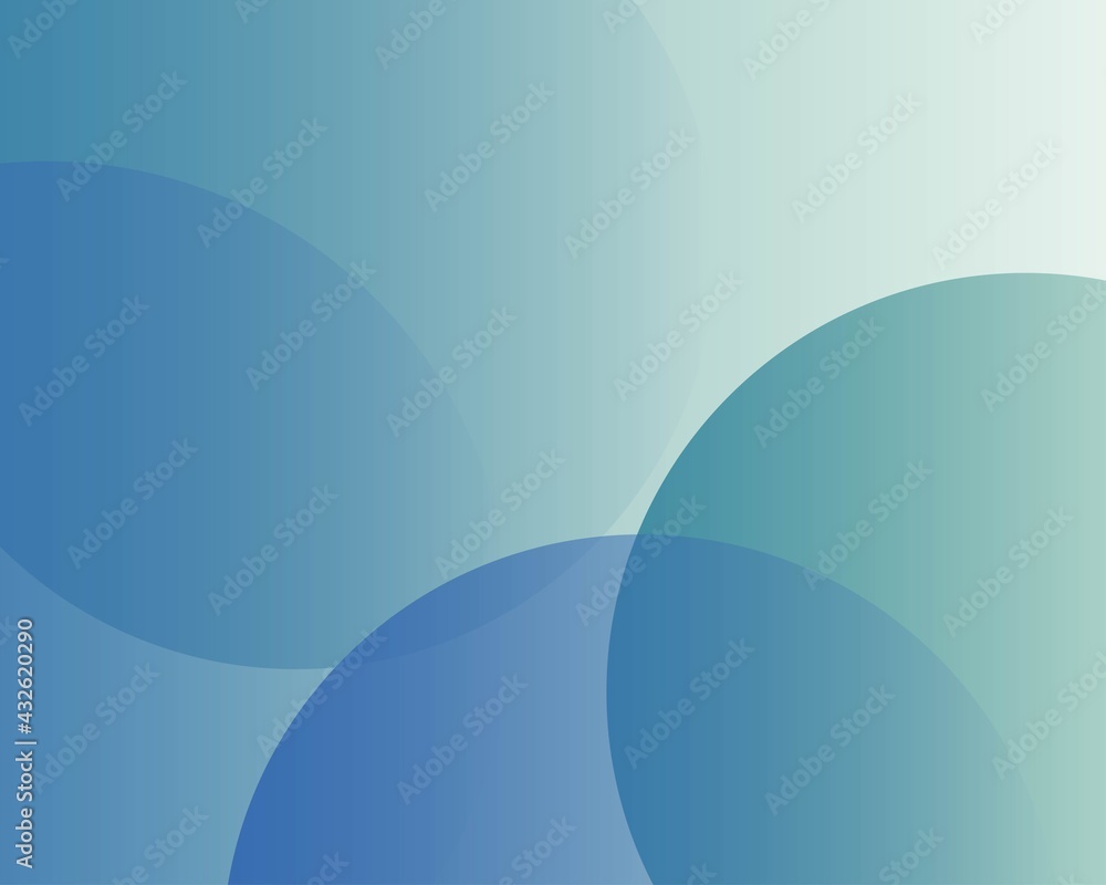 Blue green gradient circle concave curve background Stock Vector ...