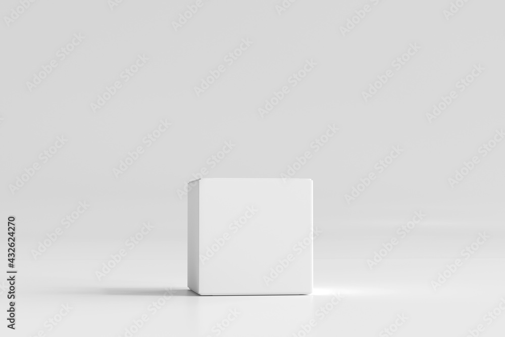 Isolated Product Packaging Box 3D Rendering Stock Illustration | Adobe ...