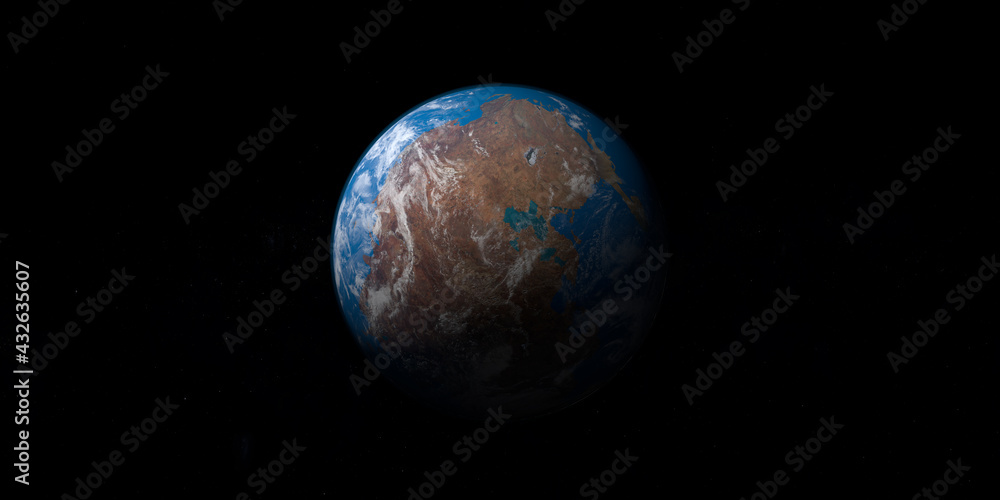 Ancient supercontinent Pangea in earth planet Stock Illustration ...