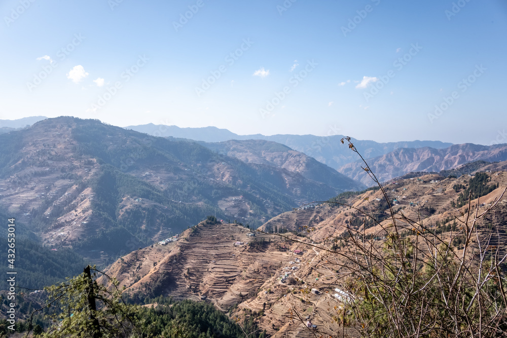 Shivalik Range of the Himalayas, Narkanda Valley, Himachal Pradesh ...