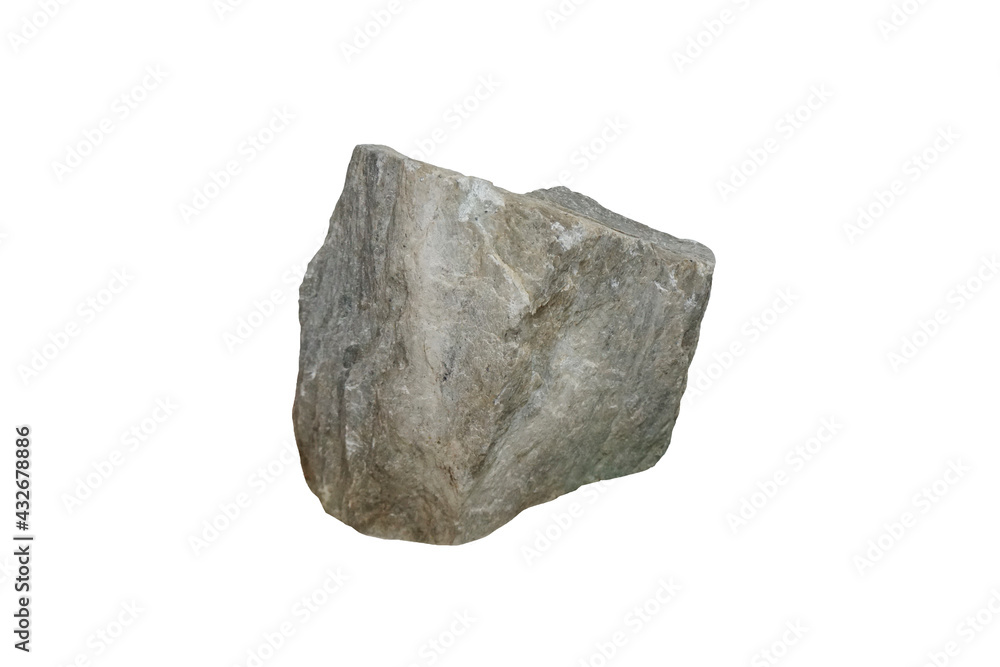 ceramic raw mineral, dolomite rock isolated on white background ...