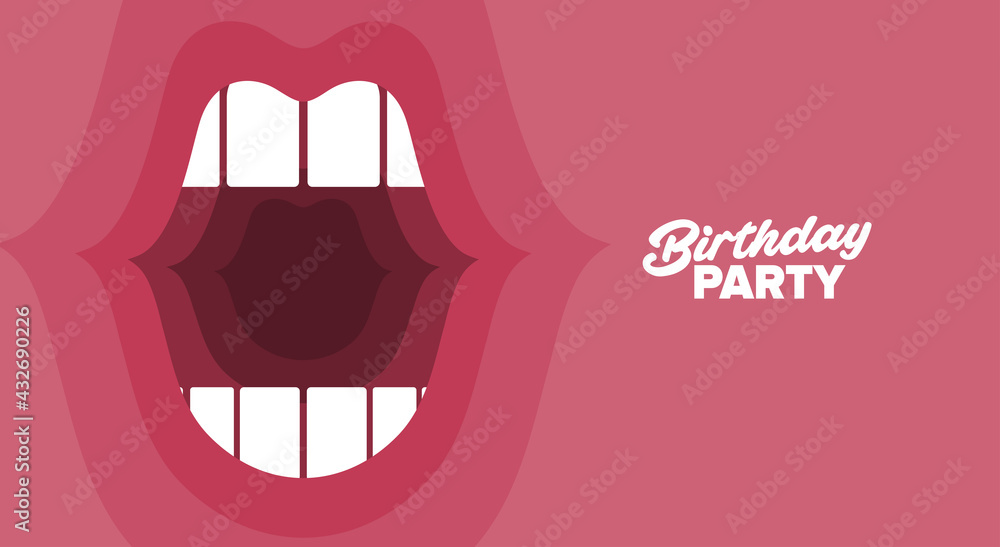 Birthday. Simple, fun, vector illustrations. Happy birthday greeting. A ...