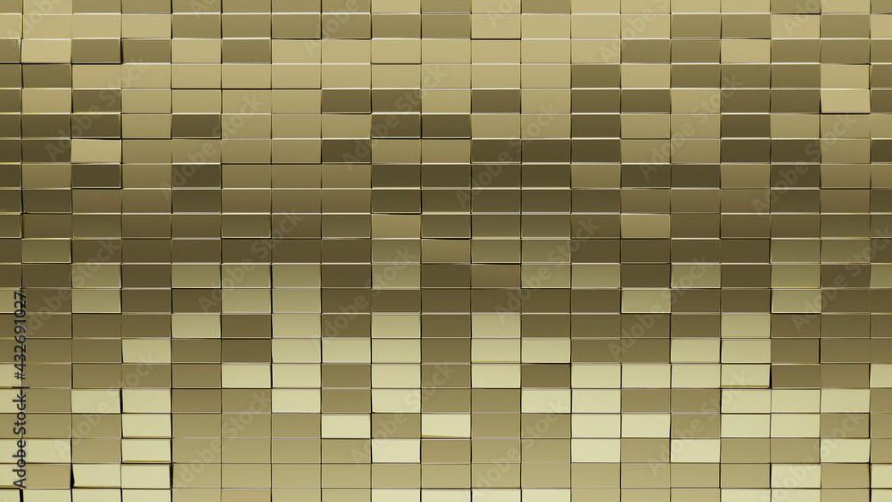 Polished, 3D Wall background with tiles. Luxurious, tile Wallpaper with ...