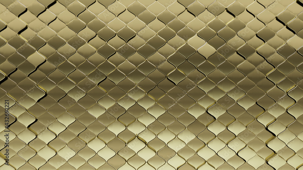Luxurious, Polished Wall background with tiles. Gold, tile Wallpaper ...