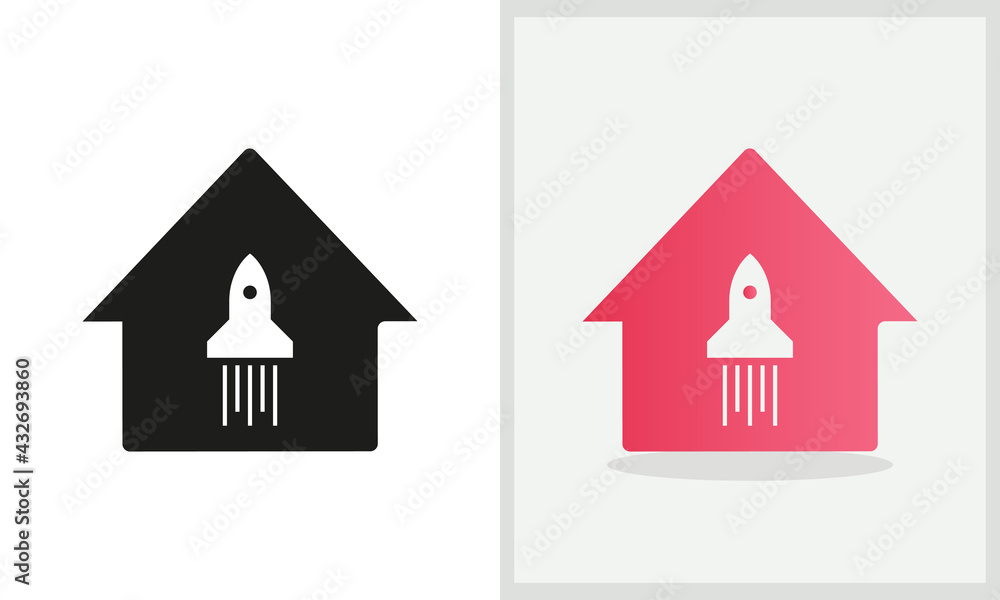 Travel House logo design. Home logo with Airplane concept vector ...