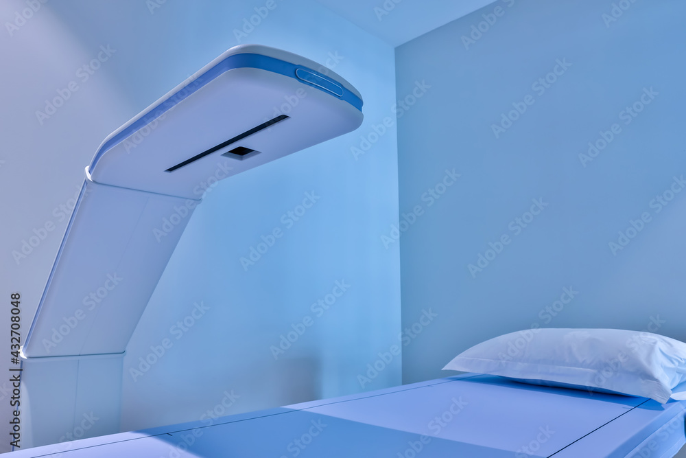 Equipment X-ray equipment in modern hospital. Modern x-ray machine and ...