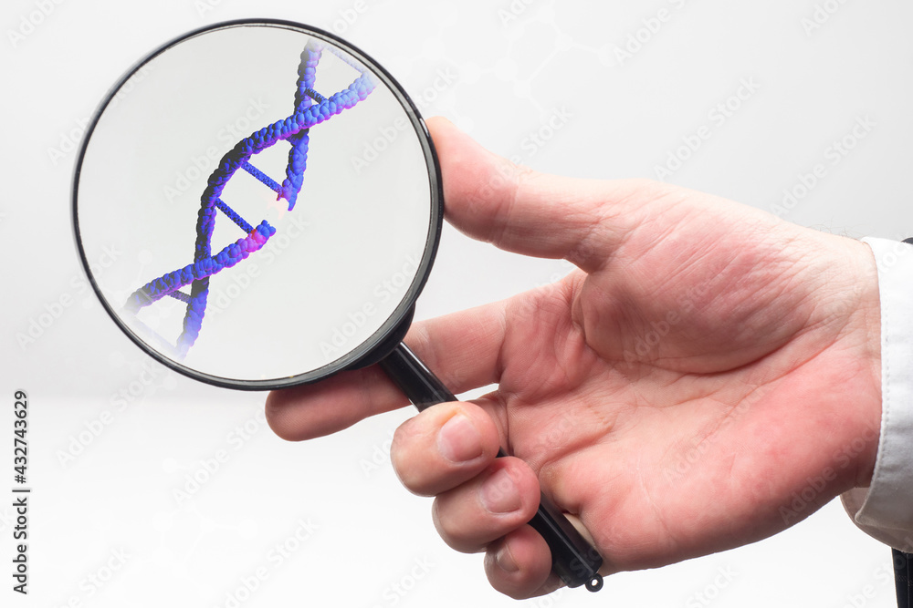 DNA disease concept. A break in genome molecule like sivol DNA disease ...