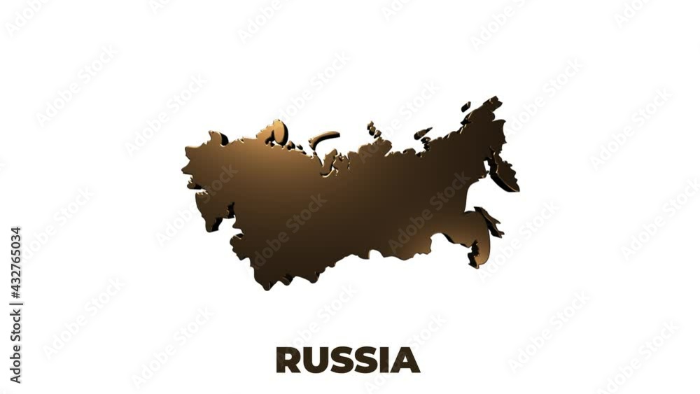 Video „Russia Map Showing Up Intro By Regions 4k animated Russia map ...