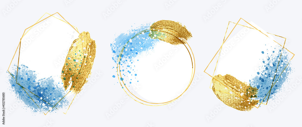 Luxury Gold invite frame design vector. Invitation design for wedding ...