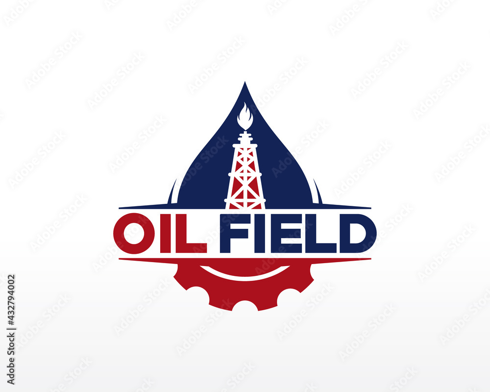 Oil and Gas Logo Design. Oil Mine Logo Design Template Vector Stock ...