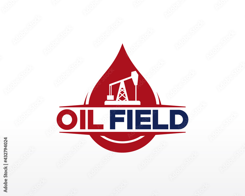 Oil and Gas Logo Design. Oil Mine Logo Design Template Vector Stock ...
