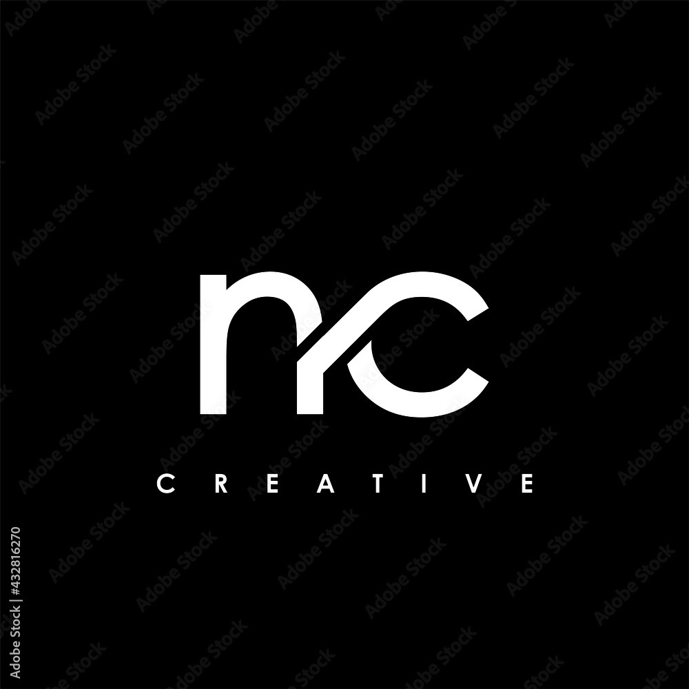 NC Letter Initial Logo Design Template Vector Illustration Stock Vector ...