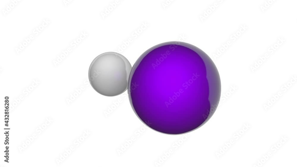 Vidéo Stock Sodium hydride, formula NaH or HNa. 3D render. Seamless ...