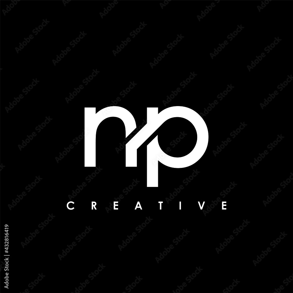 NP Letter Initial Logo Design Template Vector Illustration Stock Vector ...