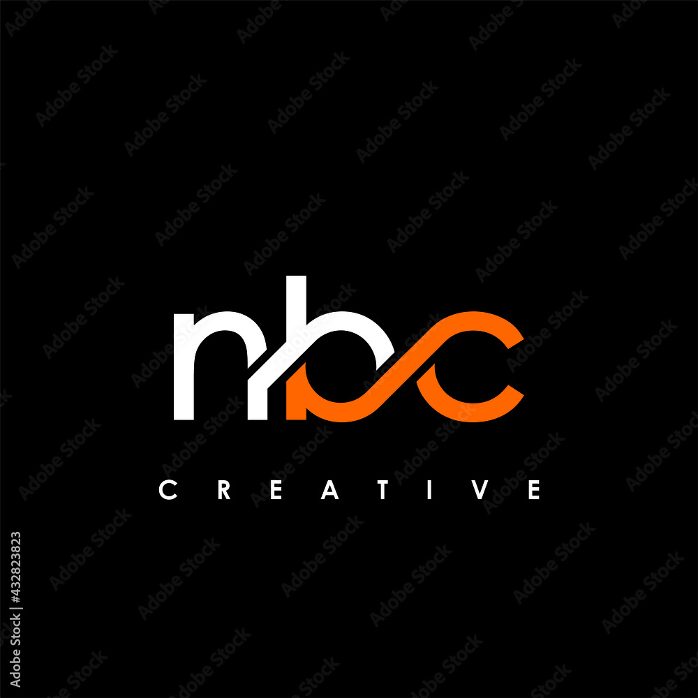 NBC Letter Initial Logo Design Template Vector Illustration Stock ...