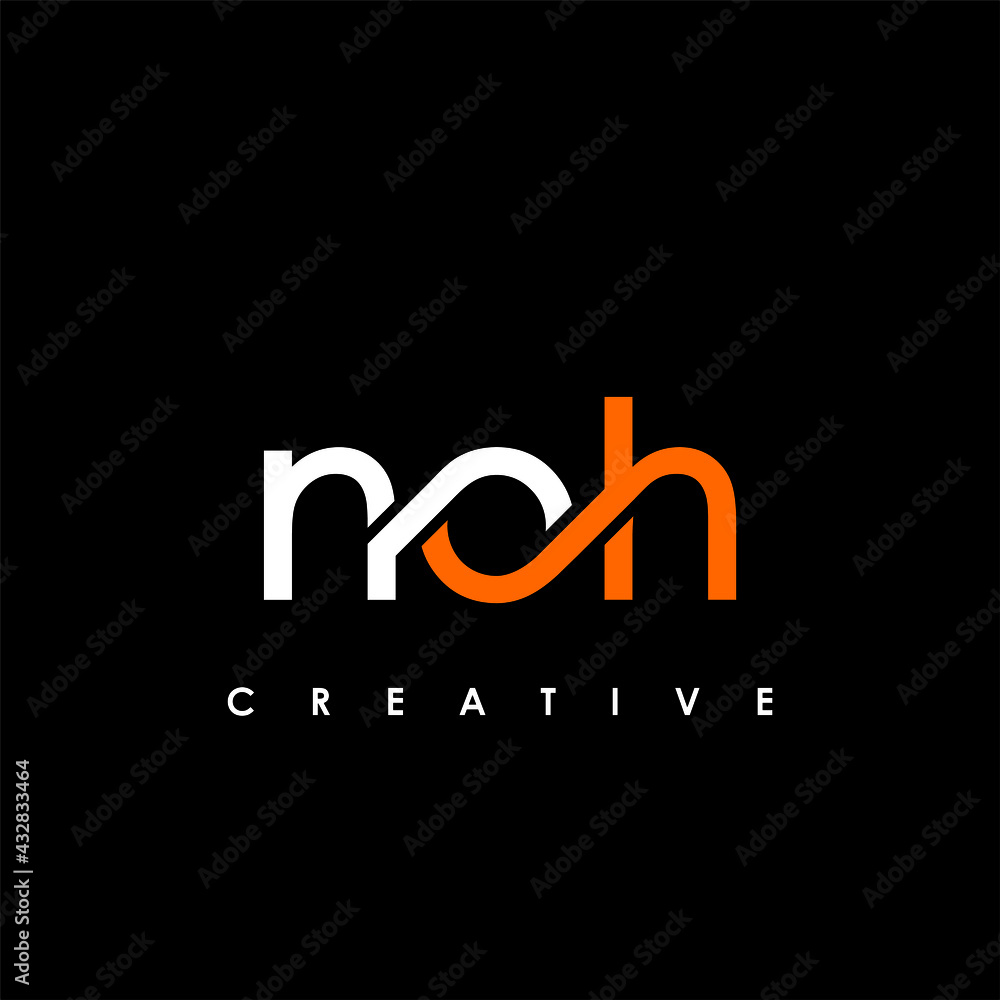 NOH Letter Initial Logo Design Template Vector Illustration Stock ...