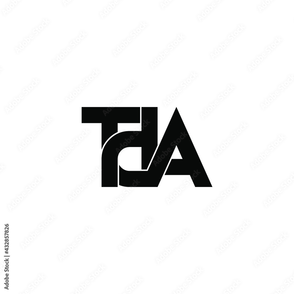 tda letter original monogram logo design Stock Vector | Adobe Stock