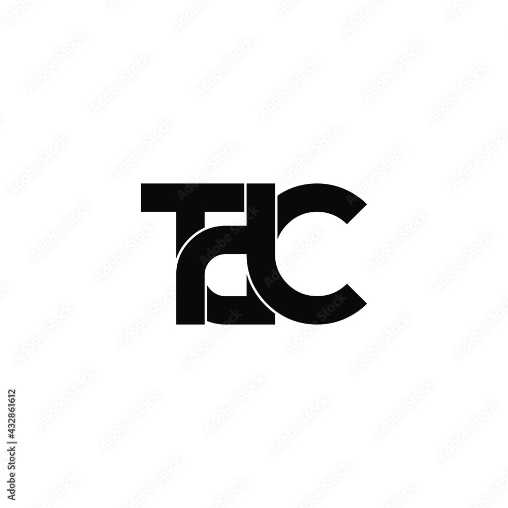 tdc letter original monogram logo design Stock Vector | Adobe Stock