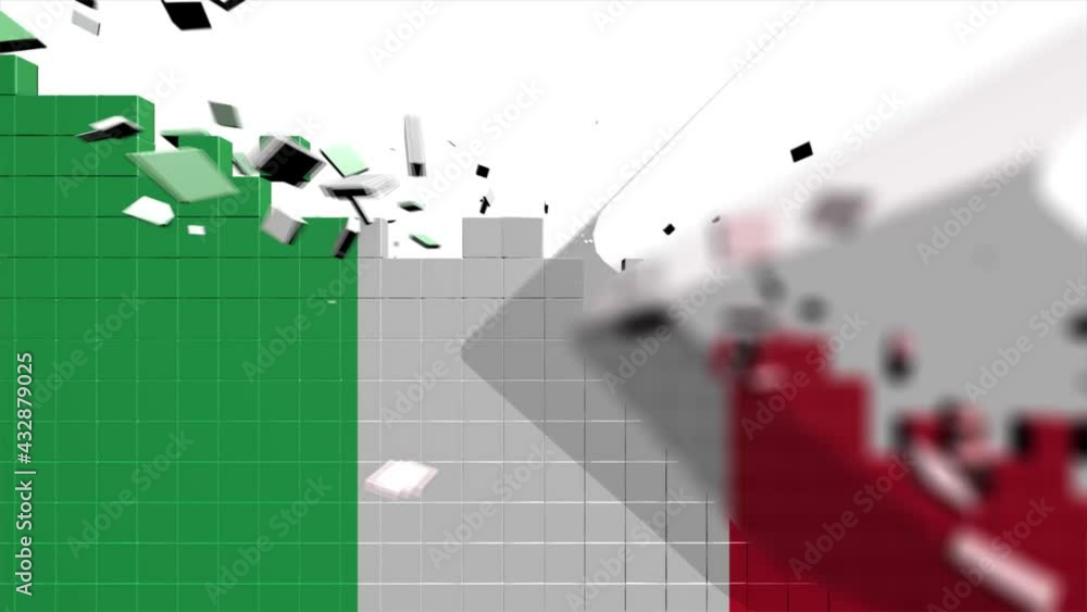Italy flag Showing Up Intro By Regions 4k animated Italy map intro ...