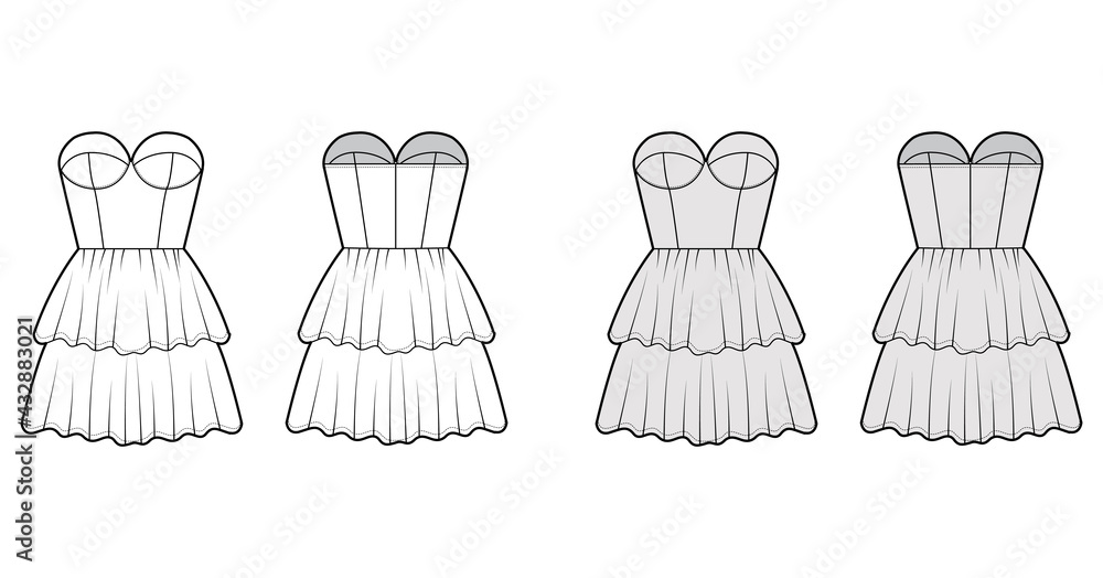 Strapless Dress Template
