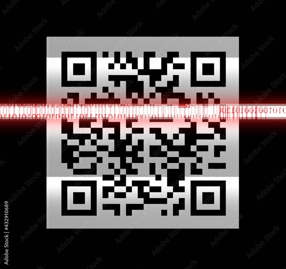 Scanning QR code with visible pixels , qrcode scan on mobile phone with ...