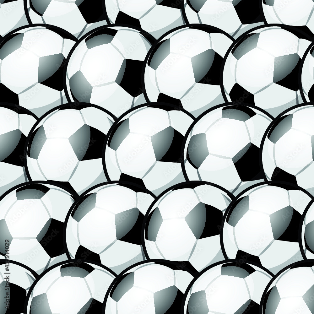 Football soccer ball seamless pattern vector digital paper design ...