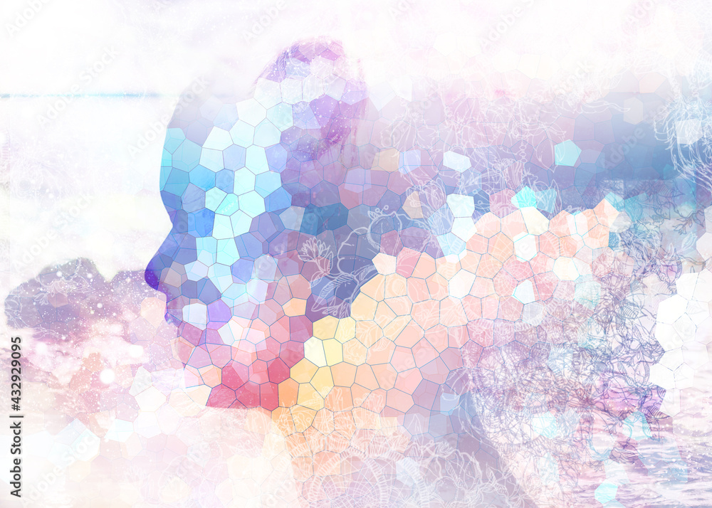 abstract background with bokeh, abstraction, texture, grunge, art ...