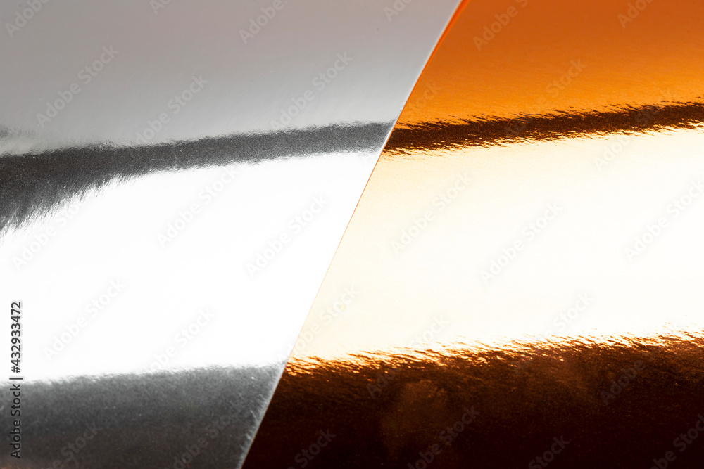 Graphical background in copper foil coating and cardboard Stock Photo ...