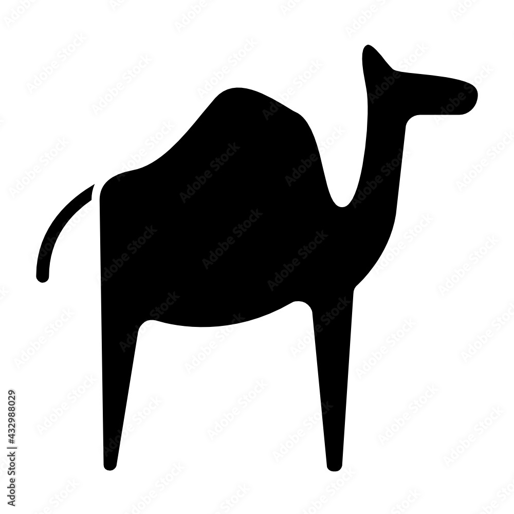 Camel Animal Icon Logo. Arabic Desert Vector Symbol Illustration. Camel ...