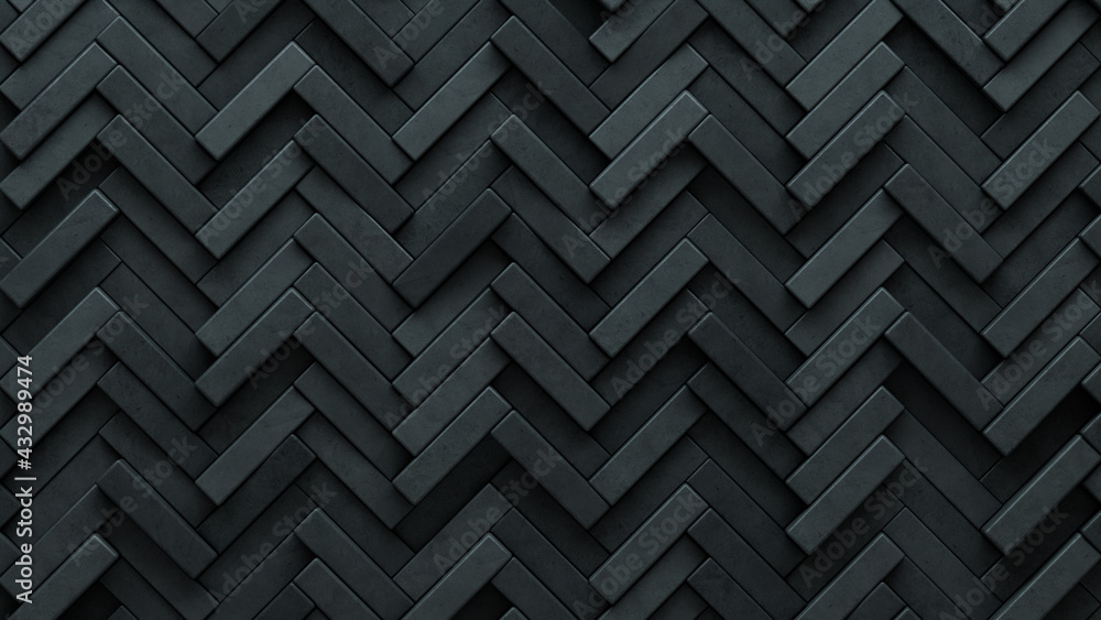 Herringbone, Semigloss Mosaic Tiles arranged in the shape of a wall ... Herringbone, Semigloss Mosaic Tiles arranged in the shape of a wall ...