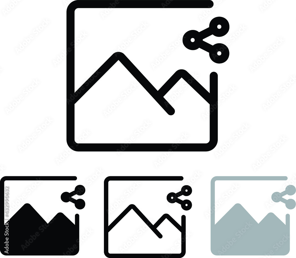Multiple image icons for websites and applications Stock Vector | Adobe ...