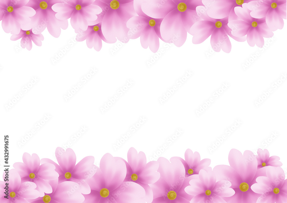 pink flowers border Pink Flowers Backgrounds for Website, Wallpapers ...