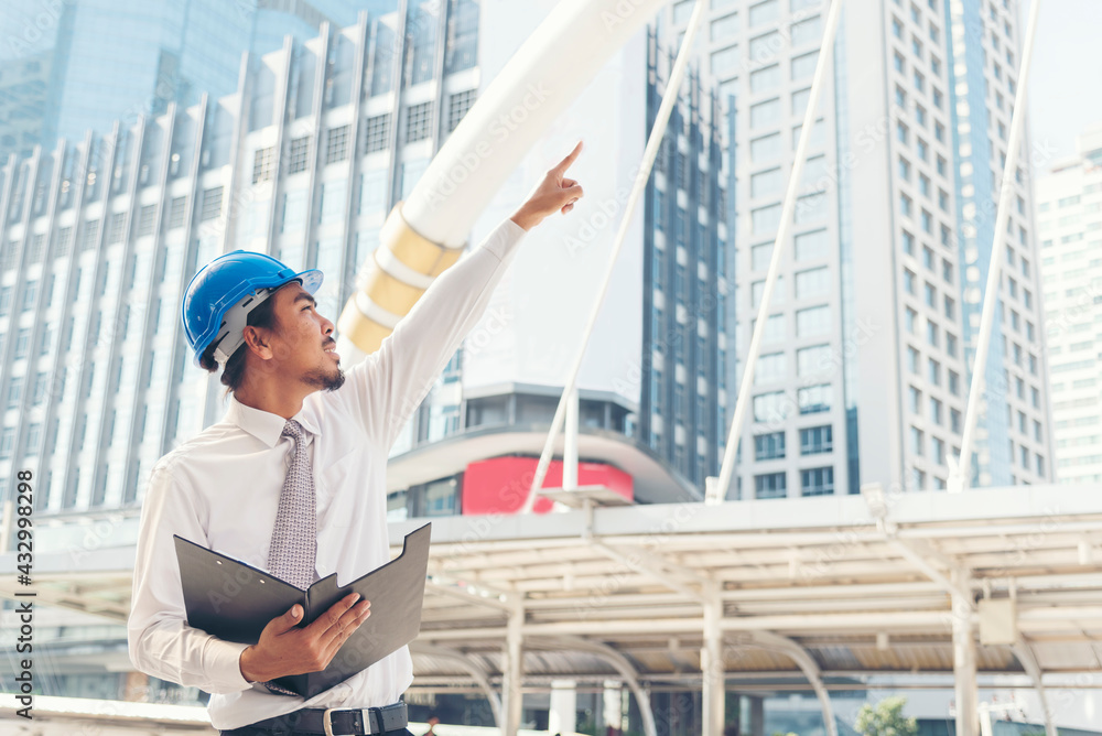 Engineer man hands holding hardhat white work helmet hard hat for Civil ...