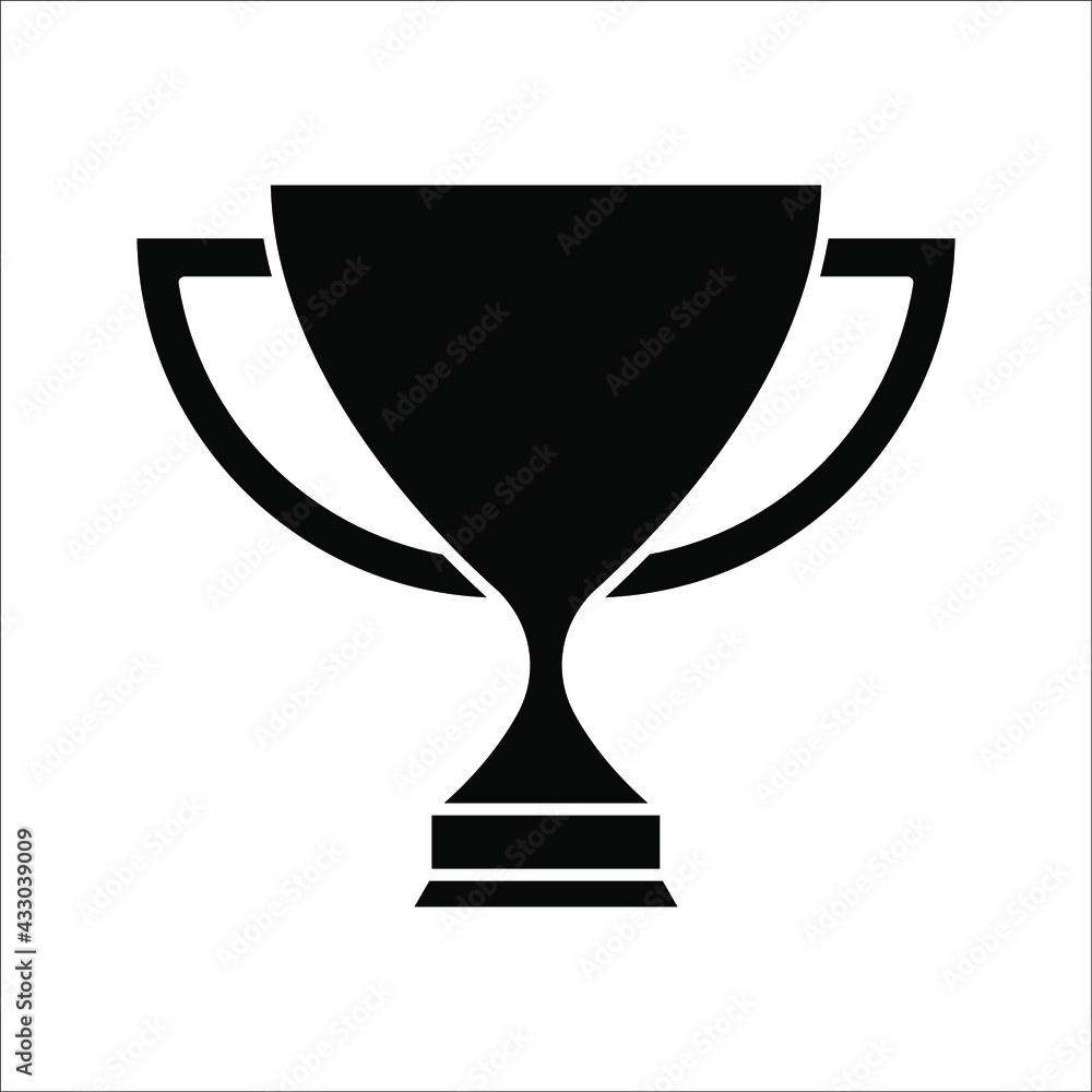 First prize trophy icon, winner vector illustration on white background ...
