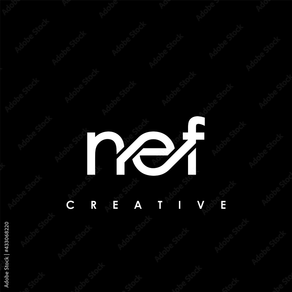 NEF Letter Initial Logo Design Template Vector Illustration Stock ...