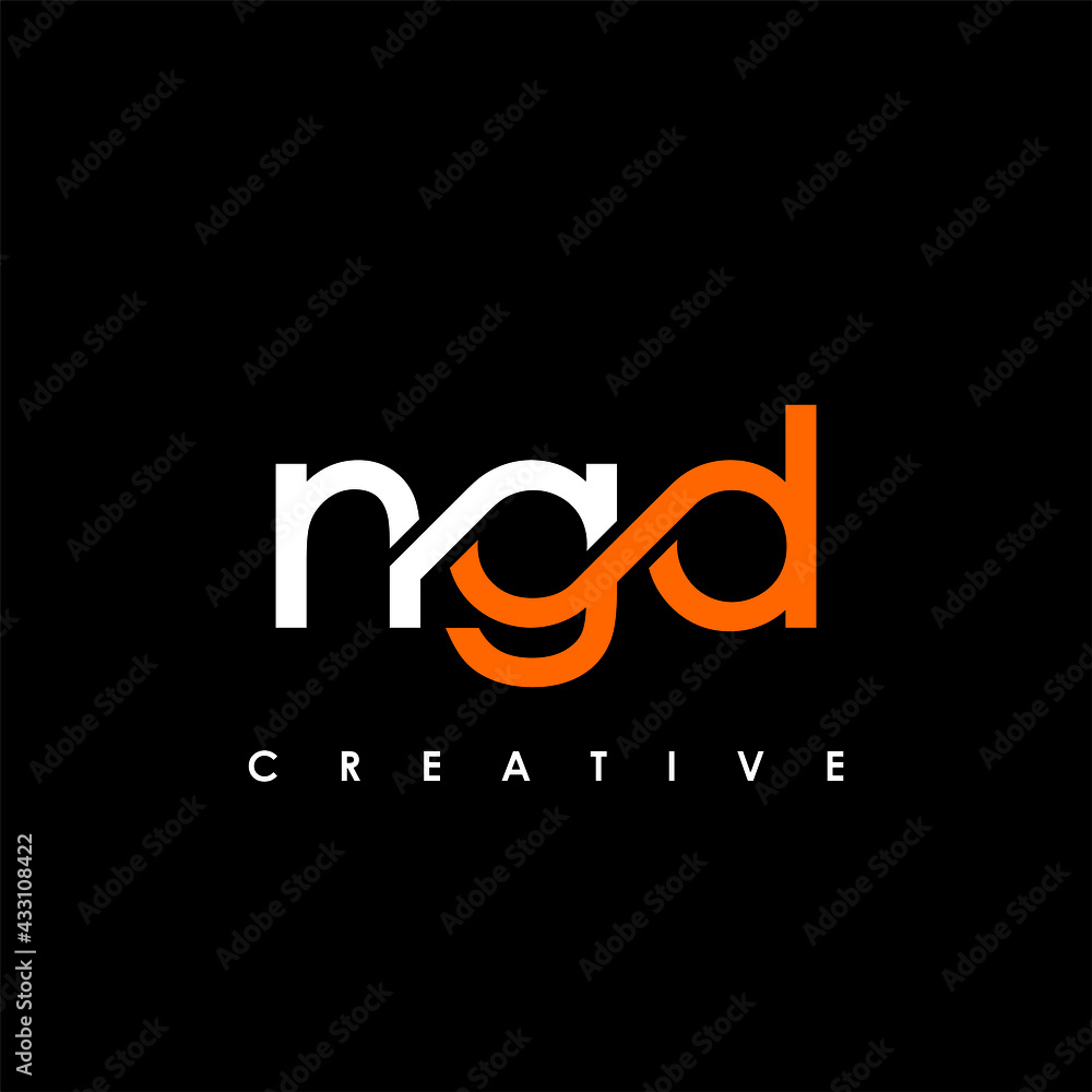 Ngd Letter Initial Logo Design Template Vector Illustration Stock Vector Adobe Stock