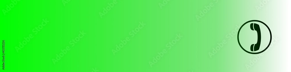 telephone symbol with green gradient Stock Illustration | Adobe Stock