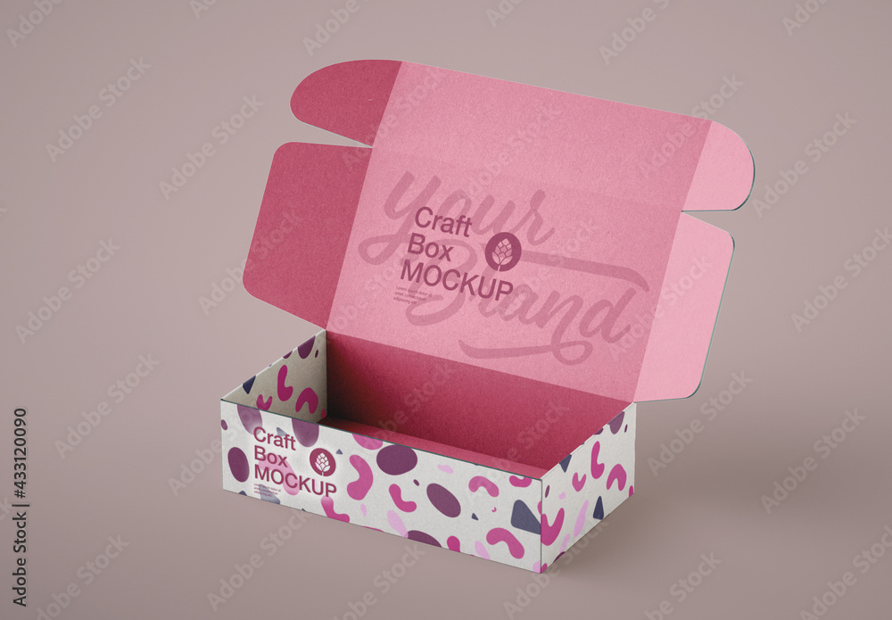 Open Box Mockup Stock Template | Adobe Stock