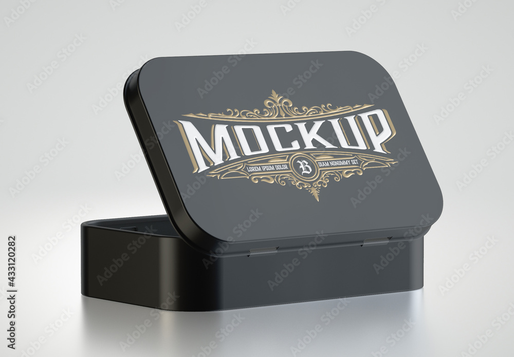 Colored Tin Mockup Stock Template | Adobe Stock