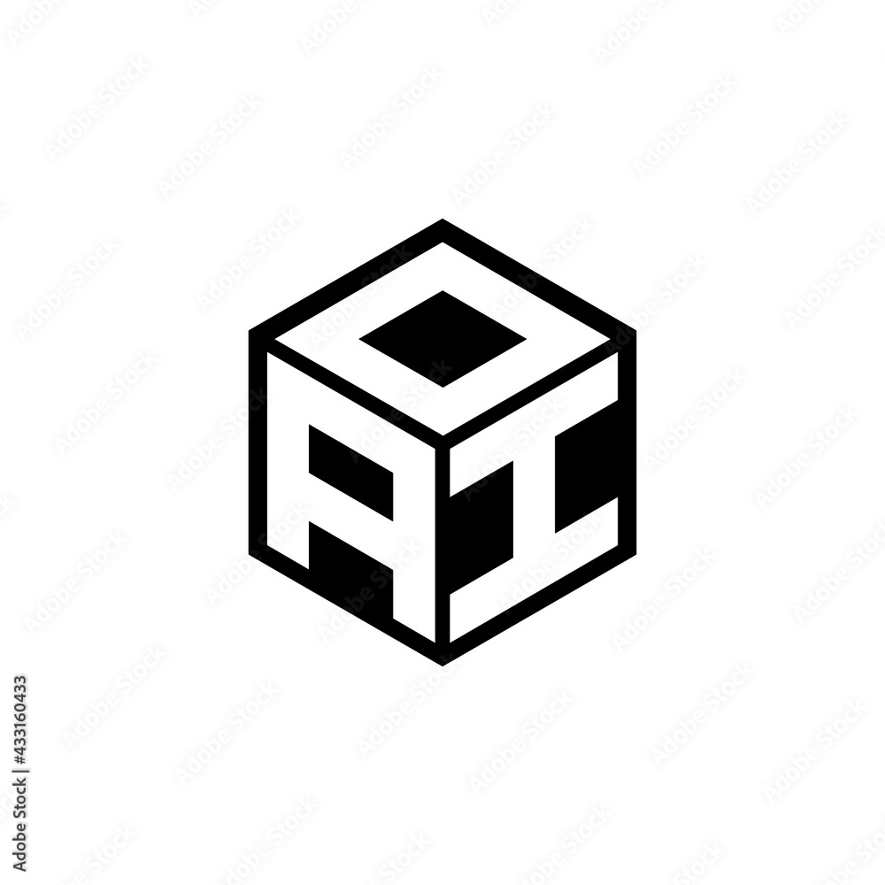 AIO letter logo design with white background in illustrator, vector ...