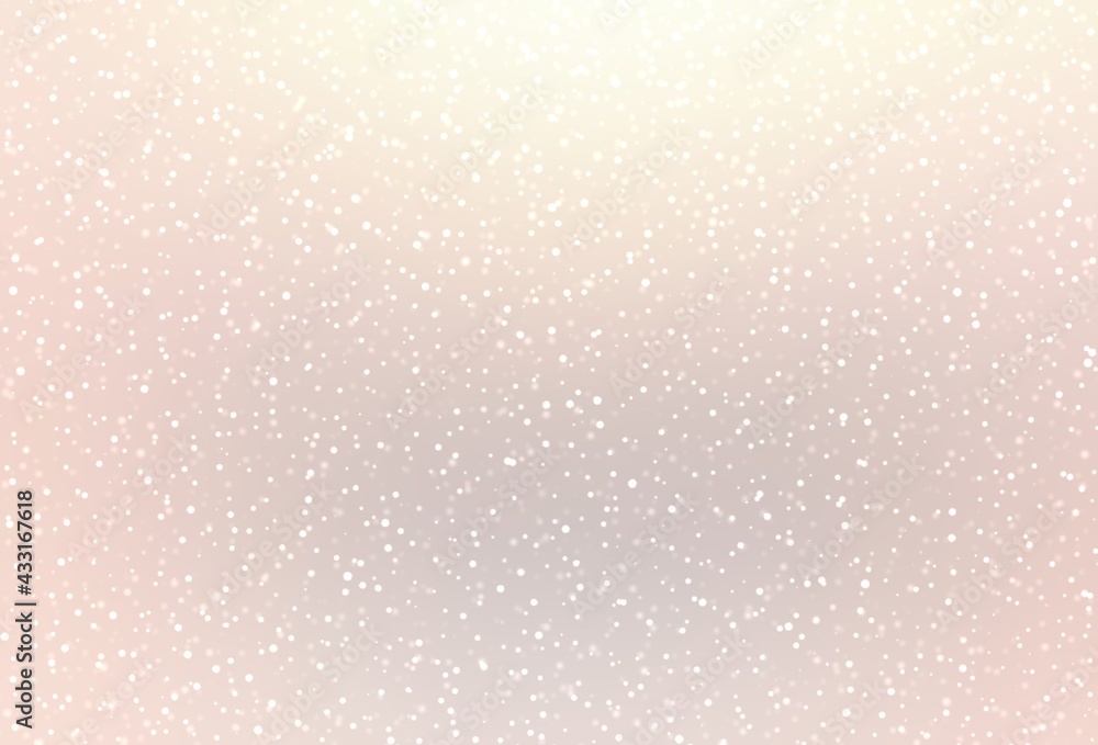 Subtle falling snow pastel pink powder color abstract background. Light ...