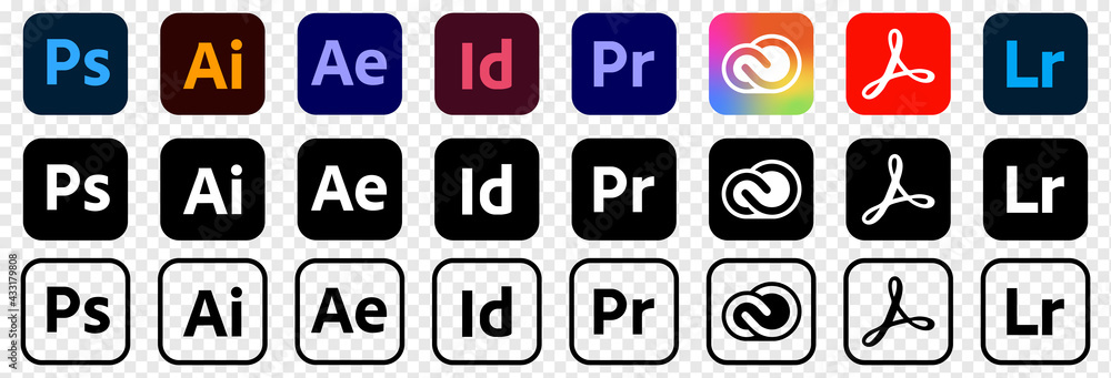 Adobe Creative Cloud Icons