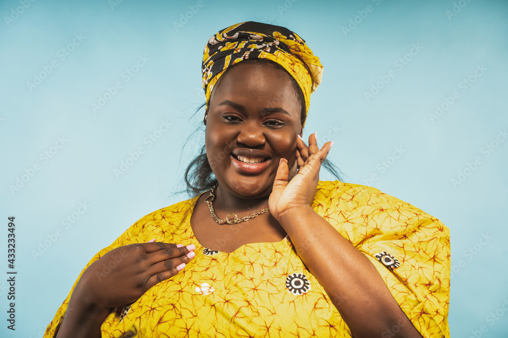Image of a beautiful woman from africa wearing traditional clothes ...