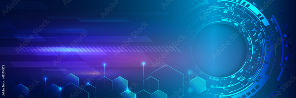Abstract technology background. Futuristic digital innovation ...
