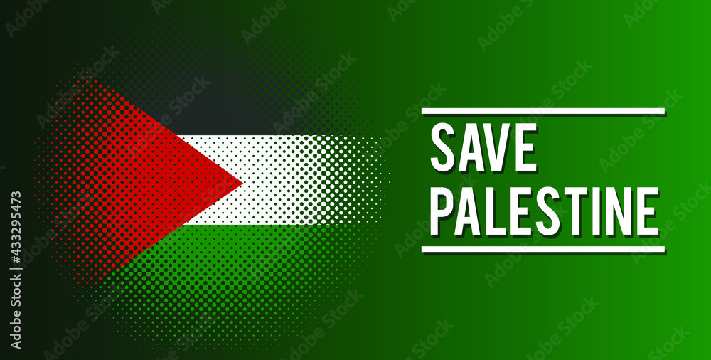 Save Palestine, we stand with Palestine vector design Stock Vector ...