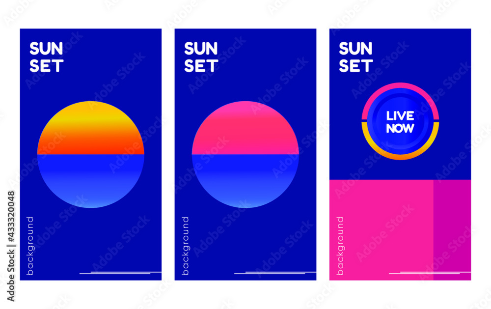 Cover and Poster Design Template for Magazine. Trendy Abstract Colorful ...
