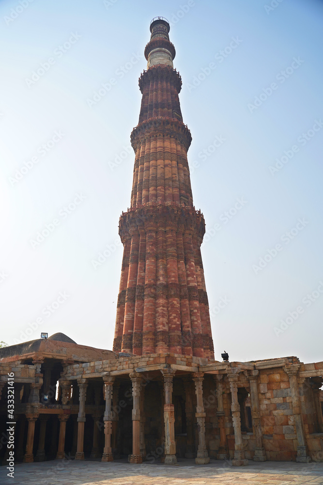 The Qutb Minar, also spelled as Qutub Minar and Qutab Minar, is a ...